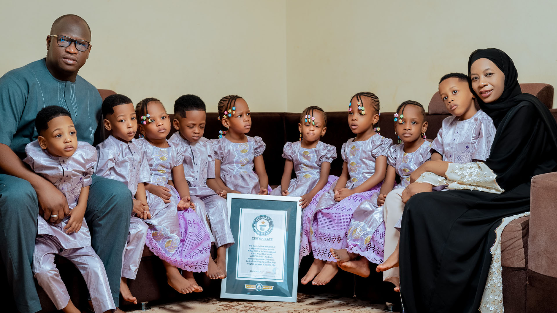 Mali’s record-breaking nonuplets celebrate their 4th birthday